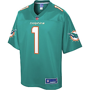 NFL PRO LINE Men's Tua Tagovailoa Aqua Miami Dolphins Logo Player Jersey