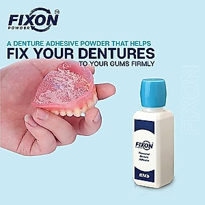 (Pack of 6) Fixon Denture Adhesive Powder (15gm Each) - by Exportdeals