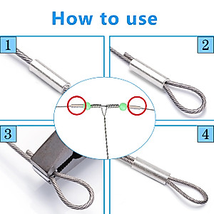 Single Barrel Crimp Sleeves Aluminum Fishing Crimp Sleeves Cable Crimp Sleeves Wire Rope Crimping Loop Sleeves Crimping Tool Kit for Fishing Line Mono Line Fishing Leader Rigging (600pcs)