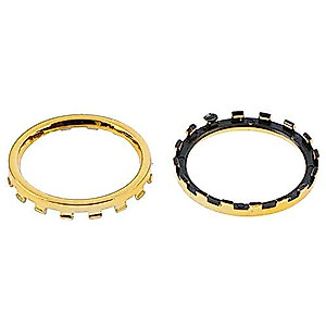 2PCS Thumbstick Accent Rings for Xbox One Elite Controller Replacement (Gold)