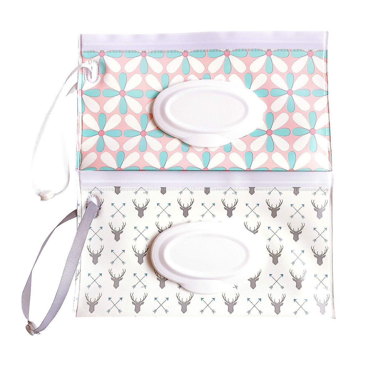 Baby Wipe Dispenser Set Baby Wipes Case and Pouches, Baby Wipe Holder Keeps Wipes Fresh, Perfect Look Wipe Containers with Sealing Design