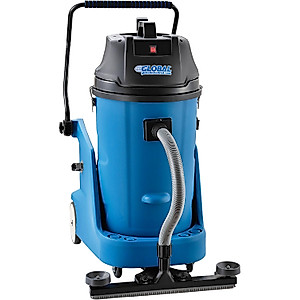 Global Industrial Wet Dry Squeegee Vacuum, 18 Gallon Blue