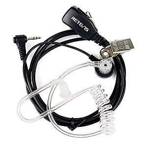 Retevis RT45 RA19 1 Pin Walkie Talkie Earpiece with PTT Mic, Compatible with Motorola T100 T107 T100TP T200TP T260 T260TP T280 T460C T465 T600 T605 T800 T5428 T6200 Two Way Radio (1 Pack)