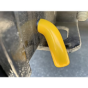 MaxxHaul 50565 3 Pack Trailer Hitch Pin & Clip with Rubber-Coated Vinyl Yellow Grip, 5/8" Diameter, Fits 2" Receiver