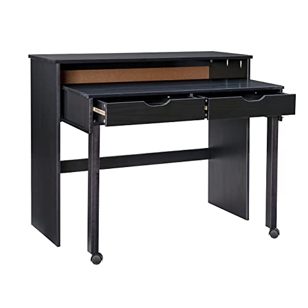 Linon Home Decor Products Black Extendable Console Linon Corinne Desk