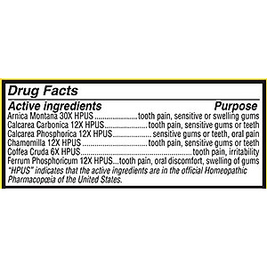 Hyland's Kids Oral Pain Relief Tablets, Natural Relief of Toothache, Swelling Gums, and Oral Discomfort, 125 Count