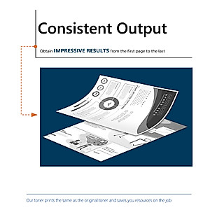 58A Black Toner Cartridge: 1 Pack (with New Chip) Replacement for HP 58A CF258A 58X CF258X Toner Cartridge Work with Laserjet Enterprise M406dn MFP M430f Laserjet Pro M404 MFP M428 M429 Printer