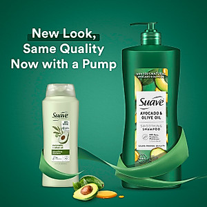 Suave Professionals Shampoo Avocado + Olive Oil, 28 oz, Pack of 4