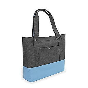 Everest Stylish Tablet Tote Bag, Charcoal, One Size,1002TB-CCA/BL