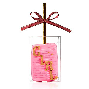 SLShePack 24PCS Rice Krispie Treat Boxes with Hole Cakesickle Boxes Candy Boxes Treat Boxes Party Favors Boxes candy Boxes (3.5"x 2.4"x 1.38")