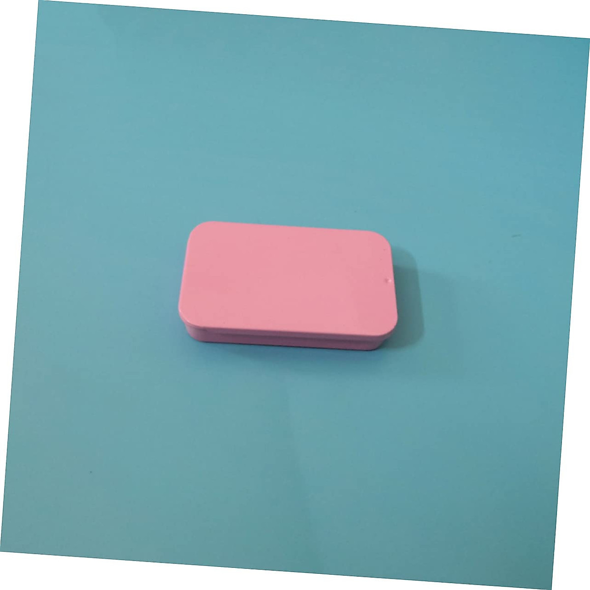 Ciieeo 8Pcs Boxes Pink push-pull box storage cubes with lid empty tin containers with containers with lids jewelry organizer tray metal storage organizer storage tank pill iron travel