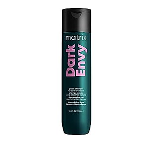 Matrix Dark Envy Color-Depositing Green Shampoo | For Neutralizing Red Undertones in Dark Brown or Black Hair | Cool, Glossy Finish | Salon Shampoo | Packaging May Vary | 10.1 Fl. Oz. | Vegan