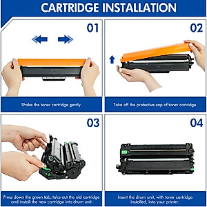 TN-223BK/C/M/Y Toner Cartridges 4 Pack: Compatible for Brother TN223 TN-223 TN 223 TN227 Replacement for HL-L3270CDW HL-L3290CDW HL-L3210CW HL-L3230CDW MFC-L3710CW MFC-L3750CDW MFC-L3770CDW Printer