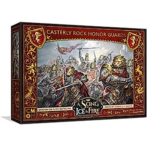 CMON A Song of Ice and Fire Tabletop Miniatures Game Casterly Rock Honor Guards Unit Box - Elite Protectors for Epic Battles! Strategy Game, Ages 14+, 2+ Players, 45-60 Minute Playtime, Made