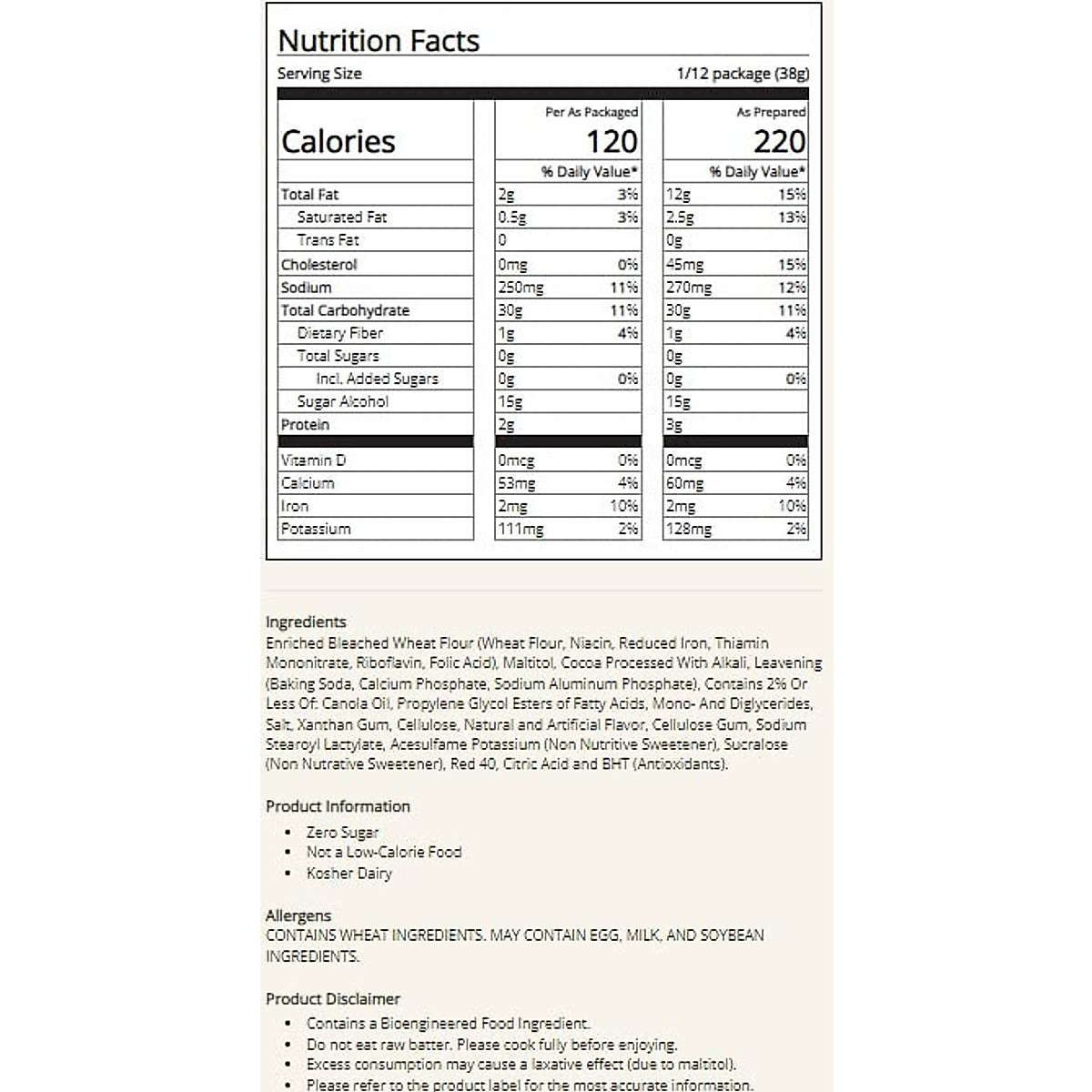 Pillsbury Zero Sugar Dessert Mixes Bundle Includes Sugar Free Brownie, Devil's Food and Yellow Cake Mixes and Vanilla and Chocolate Fudge Frostings Plus Favoricks Cake Baking Tips Card