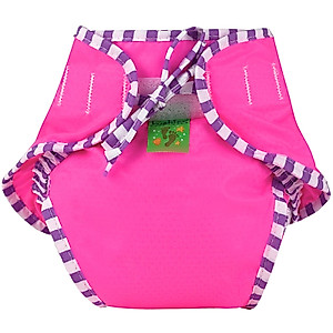 Kushies Swim Diaper, Pink Solid, X-Large