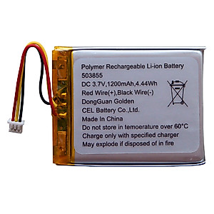 Moonybaby Official Battery for Value 100 Series Monitors, MB55931 and MB55931-2T, Li-ion 3.7V 1200mAh