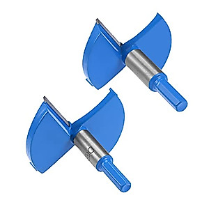 uxcell Forstner Drill Bits Set 70mm Dia. & 85mm Dia. Tungsten Carbide Wood Hole Saw Auger Opener, Woodworking Hinge Hole Drilling Boring Bit Cutter