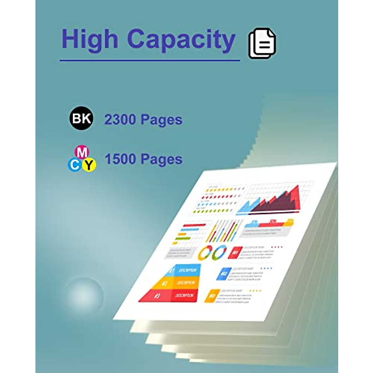 950XL 951XL Ink Cartridges Compatible for HP 950 951 HP OfficeJet Pro 8610 8600 8615 8620 8625 8100 276dw 251dw (4-Pack, HP 950 951)