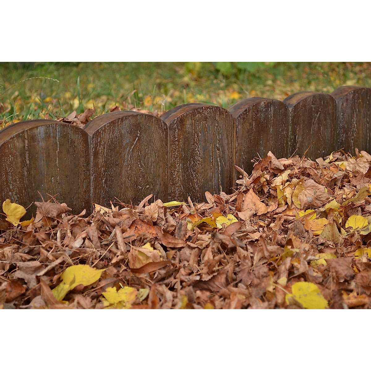 2 Pieces Edge Old Wood Board Stone MOLDS Edging Border Mould Garden Path #BR03