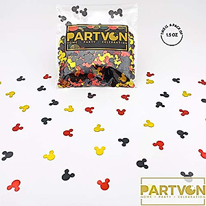 Mickey Mouse Theme Confetti | Baby Shower Party Boy Girl Kids First 1st Birthday Supplies Decorations 2000PCS