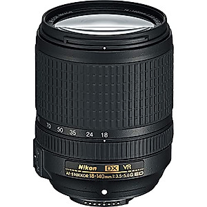 Nikon 1577 D5600 DX-Format Digital SLR with AF-S DX NIKKOR 18-140mm f/3.5-5.6G ED VR Lens, Black (Renewed)