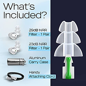 LiveMus!c HearSafe Ear Plugs - High Fidelity Earplugs for Musician, Concert, Drummer, DJ & Clubbing - Reusable, Comfortable - Noise Protection, Cancelling (Standard Size)