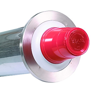 Dispense-Rite BFL-2 in-Counter Interchangeable Baffle Stainless Steel Cup Dispenser, 2 Spring, 22" Length, One Size Fits All