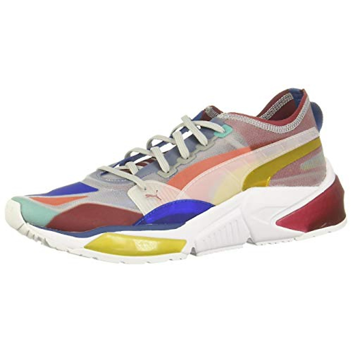 PUMA Mens LQDCELL Optic Sheer High Rise Rubarb-Sulfur Sneaker - 10