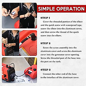 Replacement for HND1.2CS Single System Clam Kit Fit for Honda EU1000i & EU2000i Generators Single System Clam Assembly