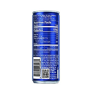 Red Bull Blue Edition Blueberry Energy Drink, 8.4 Fl Oz, 24 Cans (6 Packs of 4)