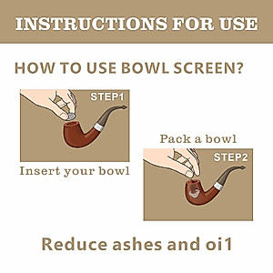 60PCS Pipe Screens 3/4Inch Stainless Steel Mesh Clean Screens, Bowl Screens3/4 Inch, Along with a 3-in-1 Cleaning Tool, Brush, and Stainless Steel Storage Box Adjustable Size