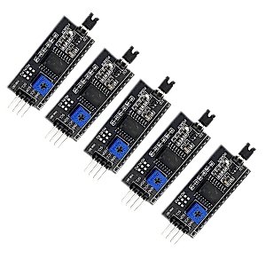 KIRO&SEEU 5pcs 1602 LCD 2004 20x4 i2c LCD Display Adapter IIC//TWI/SPI/I2C Serial Interface Module Shield Compatible with Arduino UNO R3 MEGA2560
