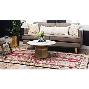 Unique Loom Sedona Collection Southwestern, Geometric, Border, Over-Dyed, Modern, Tribal, Abstract Area Rug, 9 ft x 12 ft, Multi/Beige