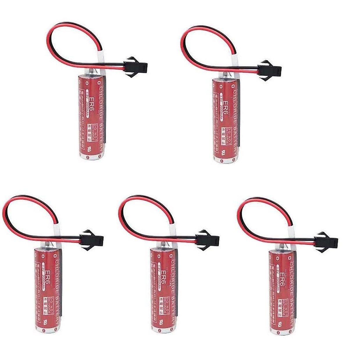 KUANMAI (5Pcs) ER6/3.6V 2000mAh Battery for Maxell ER6/3.6V Robot 5096-434 OTC Li-Battery