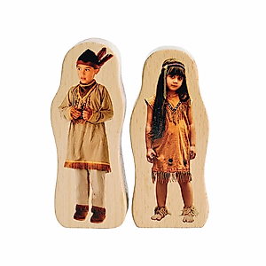 Excellerations Photo-Realistic Multicultural Wooden Block Play Families, Set of 28, Preschool Educational Toys, Social Emotional Learning, Ages 2 Years and Up (Item # OURPEEPS)