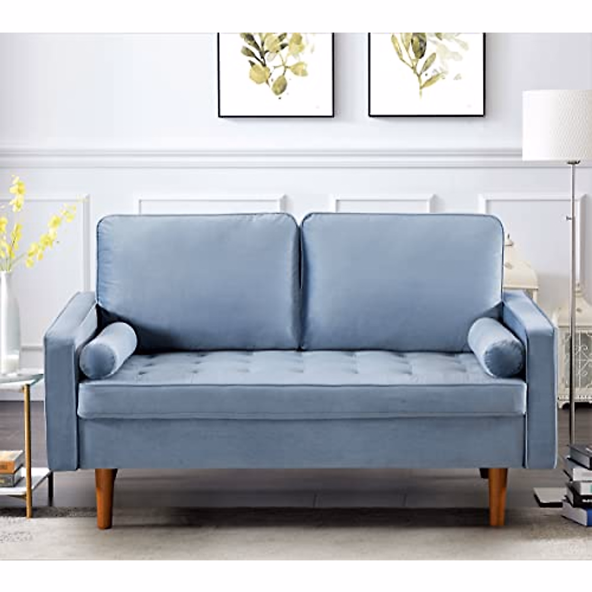 US Pride Furniture S5549-LV Love Seats, Light Grayish Cyan