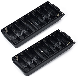 HYS BP194 Battery case (Not Includes:Alkaline Pack 8 x AA Cell) for Icom IC-F3 IC-F3S IC-F4 IC-F4S 2 Way Ham Radio (2 Packs)