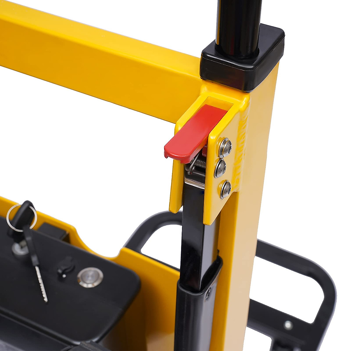 Electric Folding Stair Climber Hand Truck,330Lb Heavy Duty Pallet Truck Dolly,Electric Dolly Platform Cart Trolley for Luggage Warehouse Moving,130 W 3 Adjustable Speeds