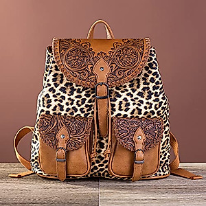 Montana West Western Tooled Collection Backpack Large Travel Western Backpack for Women MBB-MW1173-9110LP