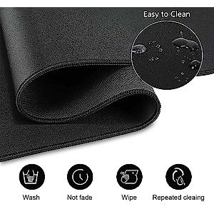 LTHAOGUO Neon Street Desk Mat, Japanese Vaporwave Cyberpunk City Cyan Gaming Mouse Pad, Rubber Base XL Large Deskmat for Computer Laptop, 31.5 X 11.8 Inch -Tokyo Rain Umbrella