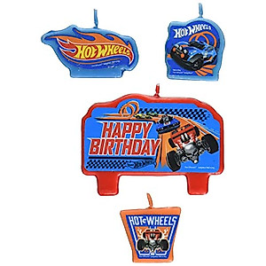 Amscan Hot Wheels Wild Racer Birthday Candles, Assorted Sizes, Multicolor