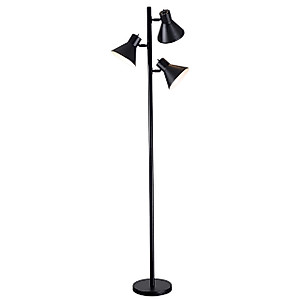 Kenroy Home 32838BL Ash Floor Lamps, Medium, Black