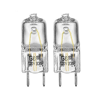 Light Bulb for GE Microwave Oven - Halogen Light Bulb Fits for GE Samsung Kenmore Elite Maytag Over the Stove Range Microwave, Night Light/Stove Light Bulb for GE microwave, Replaces WB25X10019, 2Pack