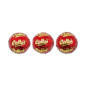 Cella's Dark Chocolate Covered Cherries – Premium Cherry Cordial Candies – Individually Wrapped with Display Box (72-Count Box - 2.25 Pounds)