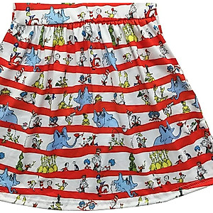 Baby Girl Spring Summer Cat in The Hat Red White Stripe Children Pearl Flutter Sleeve Boutique Dress (7T)