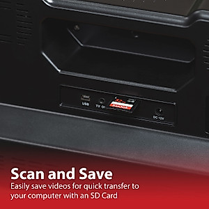 Magnasonic Super 8/8mm Film Scanner, Converts Film into Digital Video, Vibrant 2.3" Screen, Digitize and View 3", 5" and 7" Super 8/8mm Movie Reels (FS81)