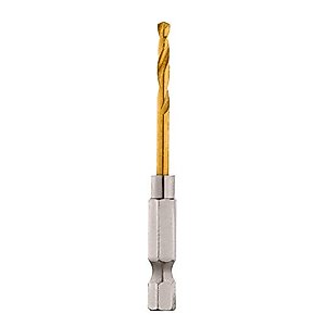 Milwaukee Electric Tool 48-89-4605 Impact Drill Bit, 1/8" Diameter x 2.62" L, 29/32" 35 Degree Helix Flute, 1/4" Hex Shank, 135 Degree