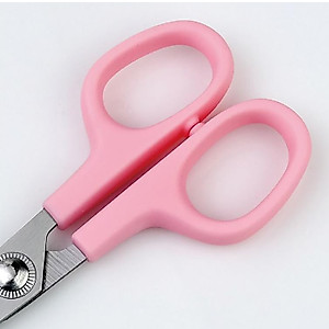 Cute Kitty Friends Figure Safety Scissors with Cover (Light Pink)