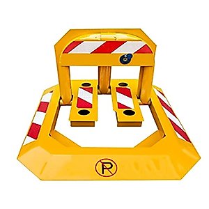 GOOFFY Parking Post, Parking Barrier, for Parking Lot Car Wheel Parking Blocks, Car Ground Lock, Parking Space Lock, Parking Pile Parking Space Lock Parking